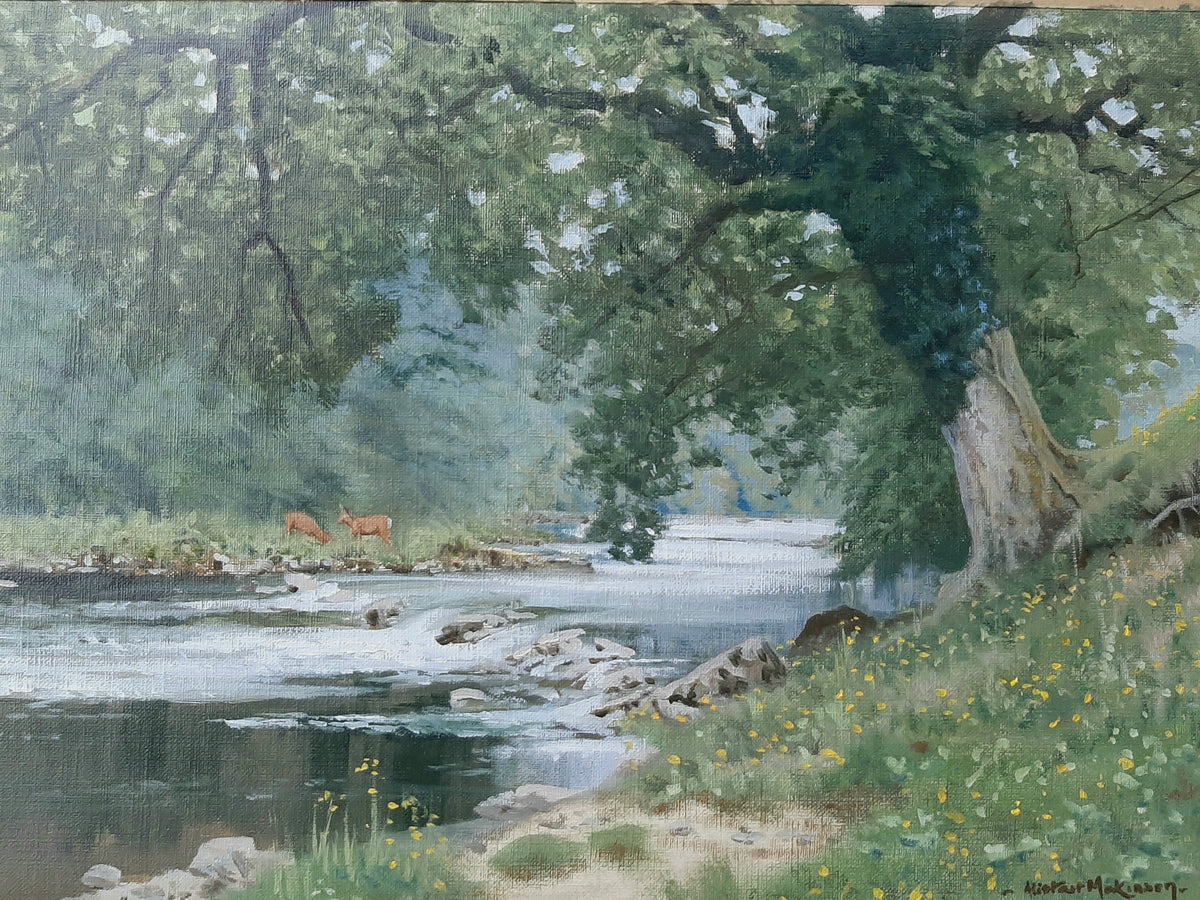 'Summer River' - Original Oil Painting by Alistair Makinson - 26 x 36c ...