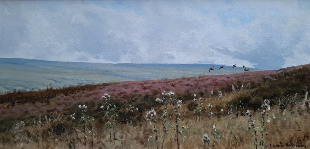 'Pennine Grouse' - Original Oil Painting by Alistair Makinson - 20 x 4 ...